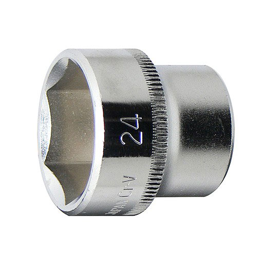 [保証] 永久保証[差込角] 3/8"(9.5mm)[サイズ] 24mm[全長] 30mm[重量] 80g[ポイント] 6角[材質] クロームバナジウム鋼[仕上げ] クロームメッキ厳選されたクロームバナジウム鋼を鍛造・熱処理した、強靭で耐久...