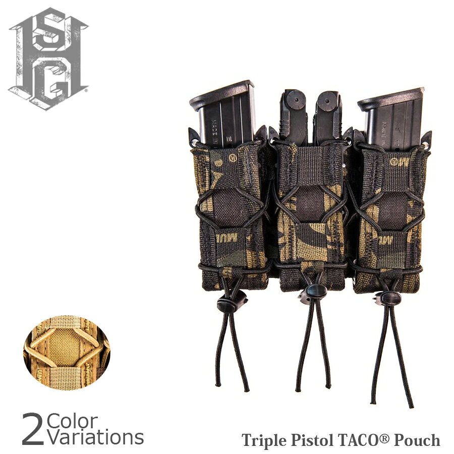 ショックコードの調整であらゆるマガジンを収納できます。 商品名 HighSpeedGear(ハイスピードギア) Triple Pistol TACO Pouch サイズ ONESIZE カラー CoyoteBrown/MULTICAM-BL...