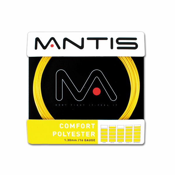 ●MANTIS COMFORT-POLYESTER コンフォートポリ16G（1.30） ポリエステルモノコア＋MANTISオリジナルケミカルコーティング カラー：イエロー \2,100(\2,000) POWER　　　　80 COMFORT...