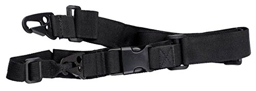 銃の前後にスリングを取り付け、体を中に通す3点式のスリングです。 体の動きに合わせて可動し、銃のハンドリングがしやすいです。