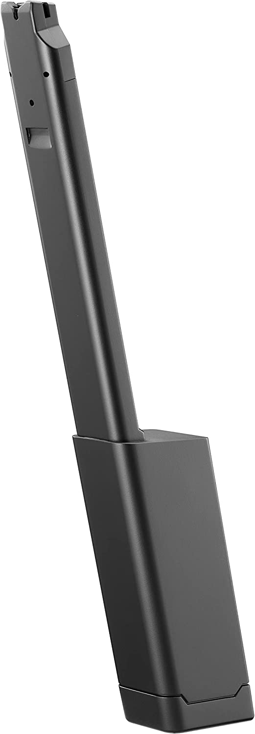 装弾数100発のロングマガジン。 100連射マガジンを装備することで戦闘力が大幅に向上。