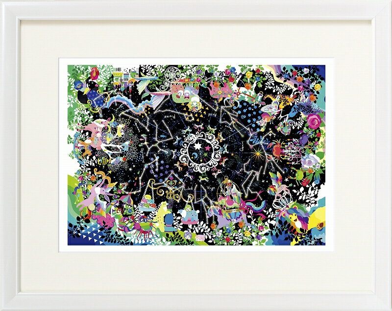 カタログ　パンフレット　リーフレット サイズ・シートサイズ:半切:約545X424mm 仕様・ジークレー版画、樹脂製額縁、2mm厚マット、UVカットアクリル、吊り金具、ケース 商品説明 ・ホラグチカヨ作の額装版画です。 ・人気の作品を厳選し...