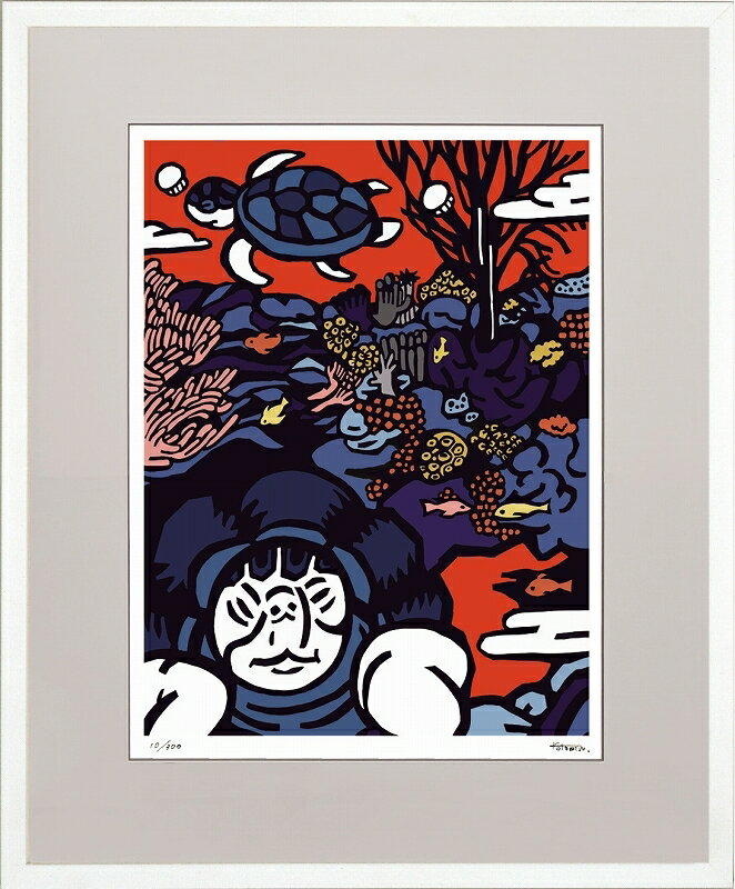 カタログ　パンフレット　リーフレット サイズ・シートサイズ:四ッ切:約424X348mm 仕様・ジークレー版画、木製額縁、2mm厚マット、ガラス、吊り金具、ケース 商品説明 ・kotomin作の額装版画です。 インスタグラム：instagr...