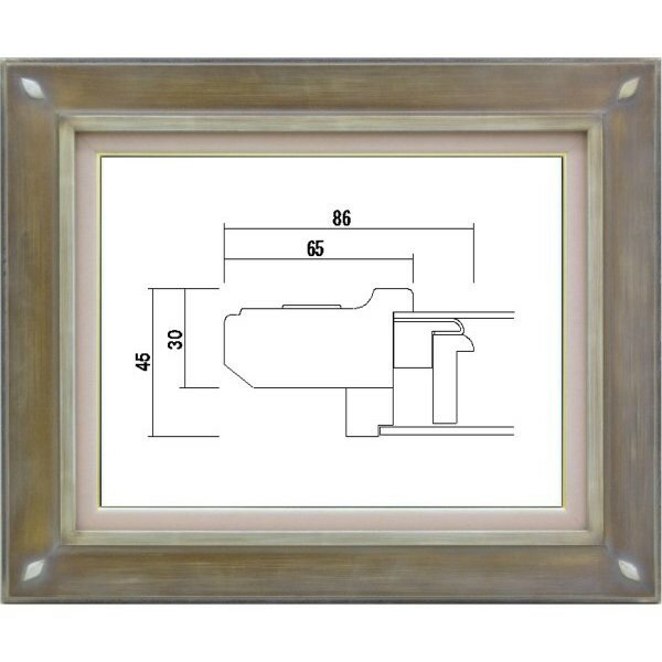 カタログ　パンフレット　リーフレット サイズ絵寸：約410X273mm用の額縁です。 材質樹脂製 仕様本体・アクリル・吊金具・ケース付 商品説明・ハイクォリティーアートフレーム！プルミエ 油額のこだわり・アクリル仕様・藍色の紙を裏紙に使用・...
