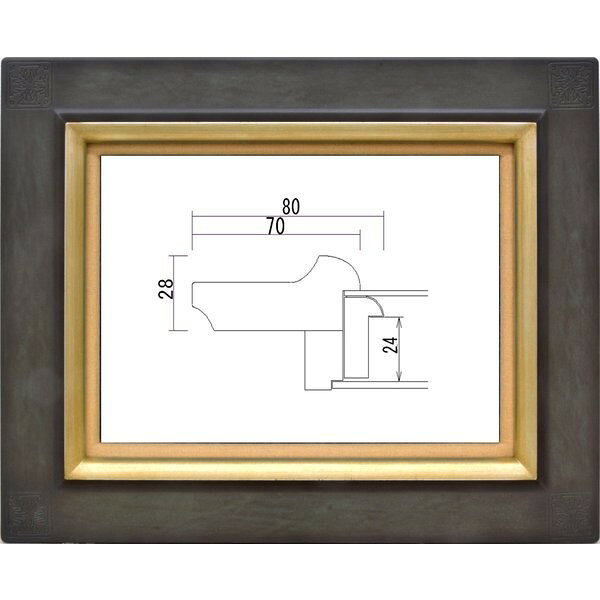 カタログ　パンフレット　リーフレット サイズ絵寸：約333X242mm用の額縁です。 材質木製 仕様本体・アクリル・吊金具・ケース付 商品説明・ハイクォリティーアートフレーム！プルミエ 油額のこだわり・アクリル仕様・藍色の紙を裏紙に使用・金...