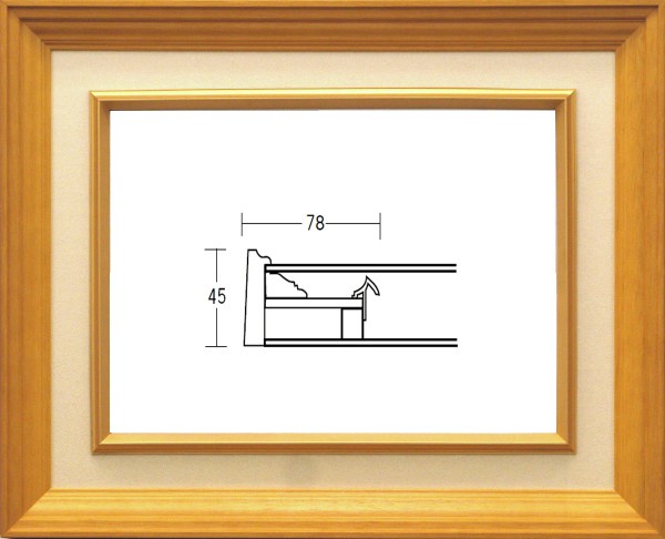 カタログ　パンフレット　リーフレット サイズ絵寸：約410X318mm用の額縁です。 材質木製 仕様本体・ガラス・吊金具・ケース付 商品説明・受注生産品に付き、ご入金確認後発送に平日で約14日かかります。※壁面用取り付け金具は付属いたしませ...