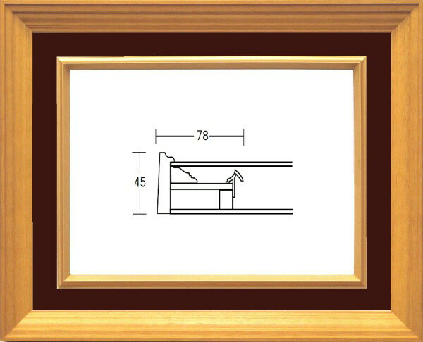 カタログ　パンフレット　リーフレット サイズ絵寸：約410X318mm用の額縁です。 材質木製 仕様本体・ガラス・吊金具・ケース付 商品説明・受注生産品に付き、ご入金確認後発送に平日で約14日かかります。※壁面用取り付け金具は付属いたしませ...