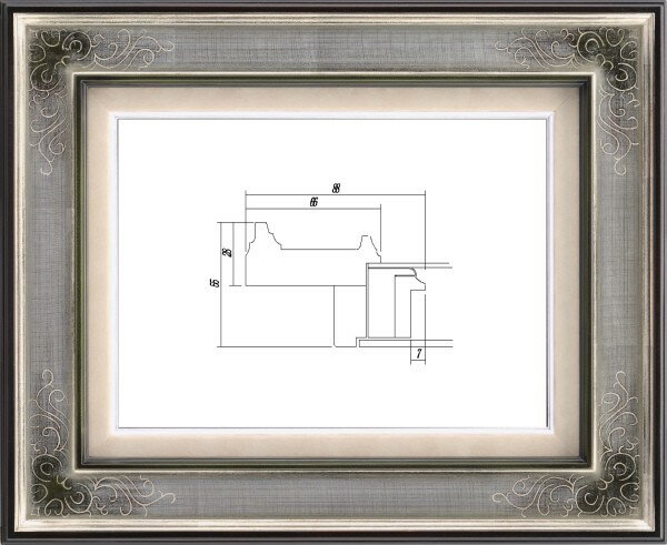 カタログ　パンフレット　リーフレット サイズ絵寸：約530X455mm用の額縁です。 材質木製 仕様本体・アクリル・吊金具・ケース付 商品説明・ハイクォリティーアートフレーム！プルミエ 油額のこだわり・アクリル仕様・藍色の紙を裏紙に使用・金...