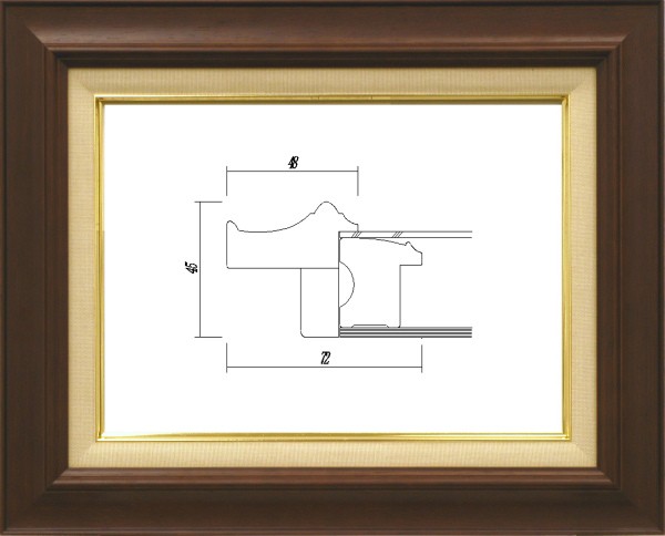 カタログ　パンフレット　リーフレット サイズ絵寸：約333X242mm用の額縁です。 材質木製 仕様本体・ガラス・吊金具・ケース付 商品説明・ご入金確認後、発送に平日で約2〜7日かかります。※壁面用取り付け金具は付属いたしません。必要な場合...