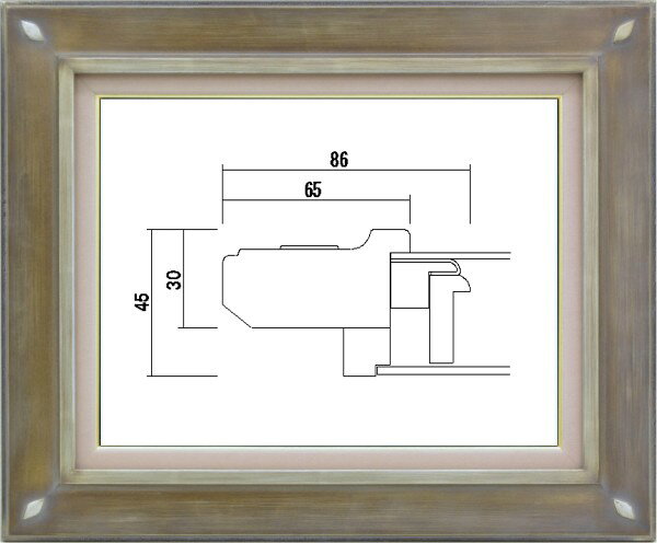 カタログ　パンフレット　リーフレット サイズ絵寸：約727X530mm用の額縁です。 材質樹脂製 仕様本体・アクリル・吊金具・ケース付 商品説明・ハイクォリティーアートフレーム！プルミエ 油額のこだわり・アクリル仕様・藍色の紙を裏紙に使用・...