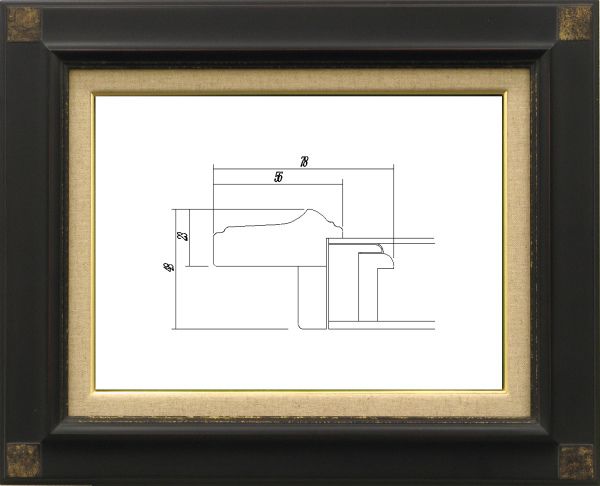 カタログ　パンフレット　リーフレット サイズ絵寸：約652X530mm用の額縁です。 材質木製 仕様本体・アクリル・吊金具・ケース付 商品説明・ご入金確認後、発送に平日で約2〜7日かかります。※壁面用取り付け金具は付属いたしません。必要な場...