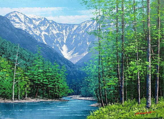 サイズSM：肉筆油絵：絵寸約227X158mm 仕様・肉筆油絵（キャンバス地、木枠付き）・額縁も必要な場合、額縁メーカーからの直送となります。お客様の方で絵と額縁をセットしていただく事になります。こちらから額縁をお選びください。（額代別途申...