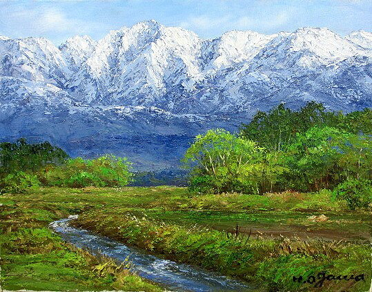サイズF4号：肉筆油絵：絵寸約333X242mm 仕様・肉筆油絵（キャンバス地、木枠付き）・額縁も必要な場合、額縁メーカーからの直送となります。お客様の方で絵と額縁をセットしていただく事になります。こちらから額縁をお選びください。（額代別途...