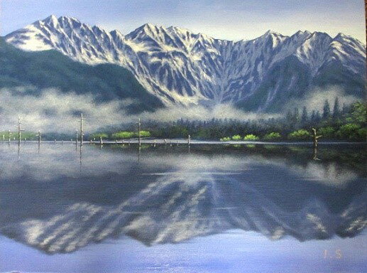 サイズF6号：肉筆油絵：絵寸約410X318mm 仕様・肉筆油絵（キャンバス地、木枠付き）・額縁も必要な場合、額縁メーカーからの直送となります。お客様の方で絵と額縁をセットしていただく事になります。こちらから額縁をお選びください。（額代別途...