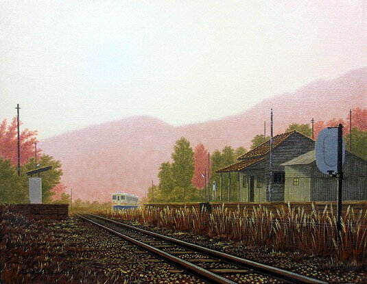 サイズWSM号：肉筆油絵：絵寸約454X158mm 仕様・肉筆油絵（キャンバス地、木枠付き）・額縁も必要な場合、額縁メーカーからの直送となります。お客様の方で絵と額縁をセットしていただく事になります。こちらから額縁をお選びください。（額代別...