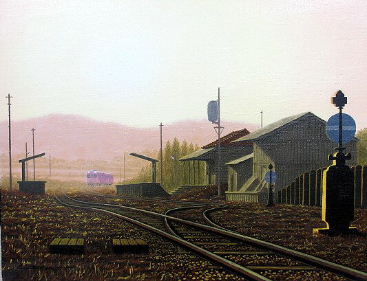 サイズWF3号：肉筆油絵：絵寸約546X220mm 仕様・肉筆油絵（キャンバス地、木枠付き）・額縁も必要な場合、額縁メーカーからの直送となります。お客様の方で絵と額縁をセットしていただく事になります。こちらから額縁をお選びください。（額代別...