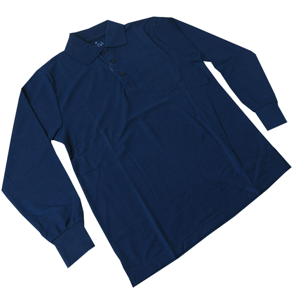 ★鹿の子織りです。サラリとした肌触り、通気性も良く、快適にご着用いただけます。 ★こちらの商品はデオドラントニットテープを使用しております。 消臭、抗菌効果があります。 洗濯をしても効果は持続します。 ◆カラー=紺 ◆素材＝ポリエステル65...