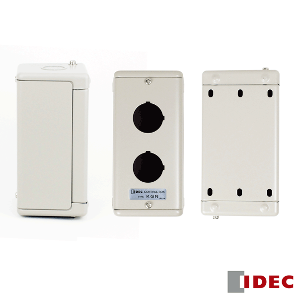【楽天市場】IDEC KGN211Y 形コントロールボックス 2点用 穴径: Φ30.5mm IP40 アイデック/和泉電機 NN：ANGEL ...
