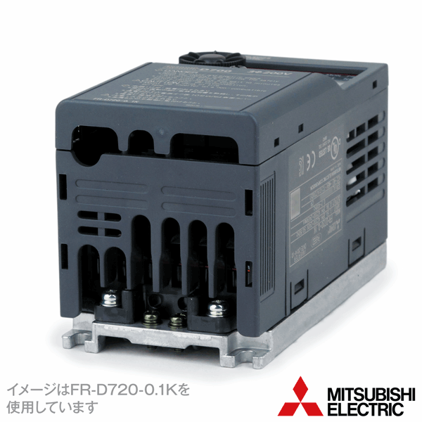 【楽天市場】当日発送OK 三菱電機 FR-D720-0.1K 簡単・小型インバータ 三相200Vクラス 適用モータ容量:0.1kW 定格容量:0.3kVA 定格電流:0.8A NN：ANGEL ...