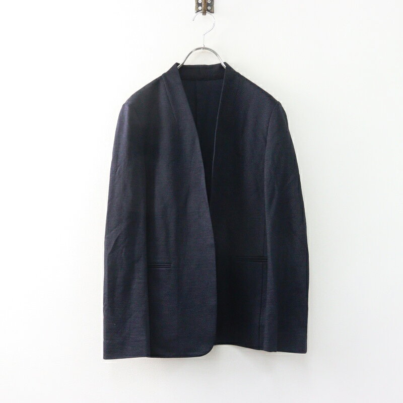 ユナイテッドアローズ UNITED ARROWS UBCB RAMIE Vノーカラージャケット 40＼ネイビー ラミー 【2400015067582】【中古】 ブランド名 ユナイテッドアローズ 商品情報 記載品番：1522-257-4730...