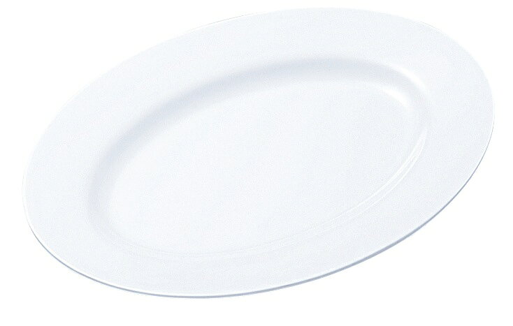 どんなお料理にも合わせやすいシンプルな単色食器です。 [ 仕様 ] ◇サイズ：253×185×24mm ◇材質：メラミン樹脂 ◇耐熱温度：120℃ ◇食器洗浄機使用可〇 ◇電子レンジ使用不可× ◇日本製 【メラミン食器は、】 硬くて丈夫、優...