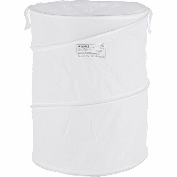 ※この商品は配送会社の都合により、北海道・沖縄・離島にはお届けできません。LB　ポップアップランドリー　ラウンド　ホワイトサイズ：幅35×奥行35×高さ48cm○ポリエステル/ワイヤー○生産国：中国※この商品は配送会社の都合により、北海道・...