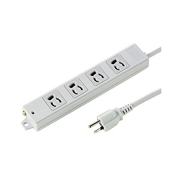 3P抜け止め4個口通電ランプ、マグネット付きコードは長い10m仕様●3P抜け止めの4個口タップです。●通電状態が一目で確認できる通電ランプ付きです。●裏面にマグネットが付いているので、スチール製デスクなどに簡単に仮固定することができ、メンテ...