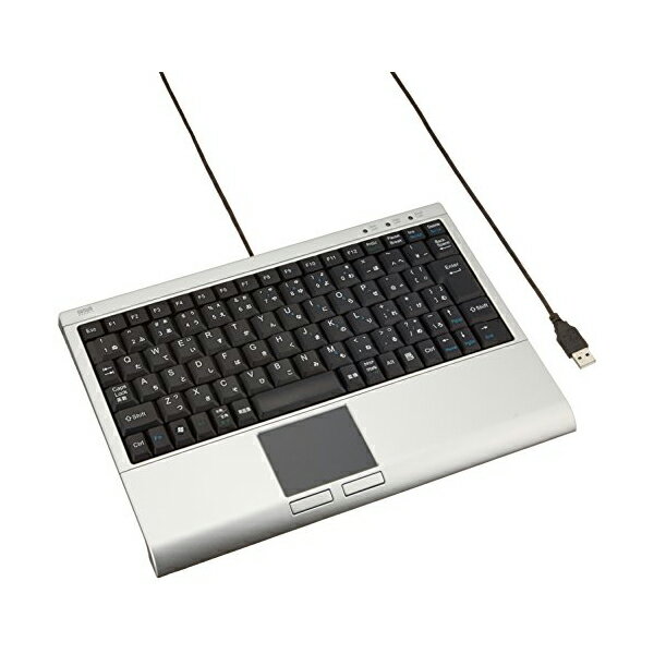 ●テンキー無しの省スペースキーボードにノートPCのタッチパッドを搭載したモデル。●限られたスペースでキーボードとマウス操作を同時に行いたい時に便利です。●ノートPCの操作感をデスクトップパソコンでも味わえます。●USB接続でキーボード・タッ...