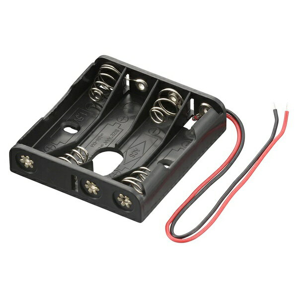 特　徴●単4乾電池を4個使用します●直列配線になっていますので、電圧は約6Vになります●理科工作などに使用する乾電池用ケースです仕　様■電圧：直列6V用