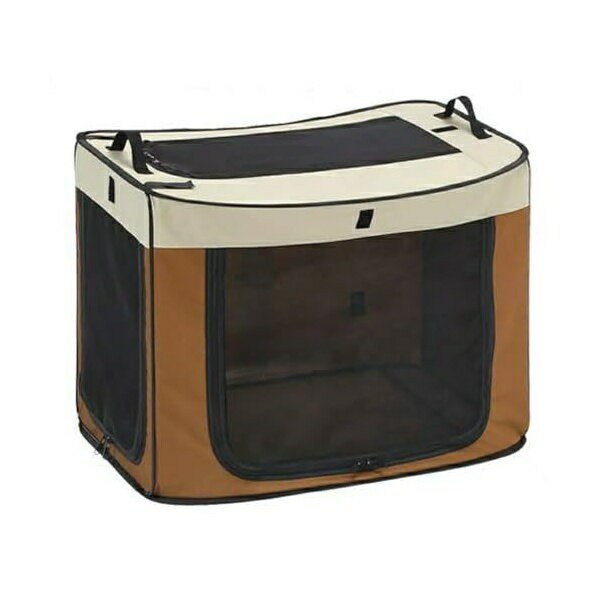 ●くりんとねじれば、パッと広がるケージ●出し入れラクラク側面扉&天面扉付●飛び出し防止オートロック・スライダー付●あると便利な収納ポケット付●移動時に最適!シーツ固定ベルト付●後部座席に簡単取付シートベルト通し付・材質:本体生地/ポリエステ...