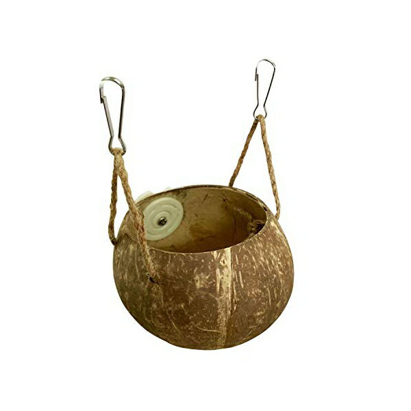 ●ヤシの実をくりぬいた可愛いハウス●吊り下げ設置、ワイヤー固定設置の2WAYタイプで自由なレイアウトが可能●小動物用のハウスとして設計されている●壁にしっかり固定でき、吊り下げ、固定の両方で使用可能。●固定用金具付きで便利。・サイズ:本体 ...