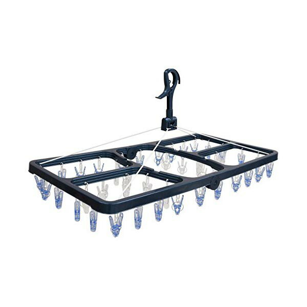 ●サイズ/奥行約38×幅76×高さ36cm(展開時)●本体重量:約756g●素材・材質:(本体、キャッチ部)ポリプロピレン、(ピンチ、ピンチヒモ)ポリカーボネート、(ワイヤー)鉄線(ポリエチレン被膜)、(バネ)鋼線●原産国:ベトナム・色：ブ...