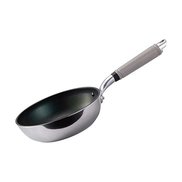 ●サイズ(約):40.6×20.9×5.8cm、深さ5.8cm●本体重量(約):480g●素材・材質:本体/ アルミ-マグネシウム合金、内面/ダイキン Silkware EZ、外面/ミラー仕上げ、底面/サテン仕上げ、取っ手/天然木●生産国:...