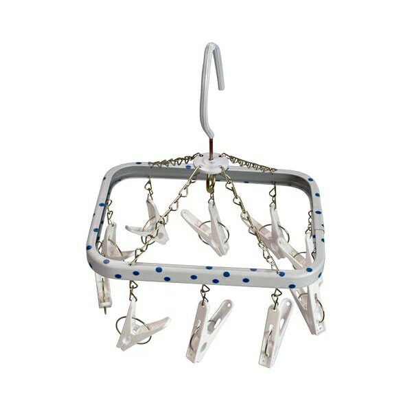 ●小物干しに最適です。●コンパクトなデザインで使いやすい。●丈夫で長持ち●室内での小物干しに最適●簡易包装で受け取り場所の指定が可能●一人暮らしに適したサイズ感・サイズ：200x150x265mm・材質：塩ビ鋼板・ピンチ10個付・素材：スチ...