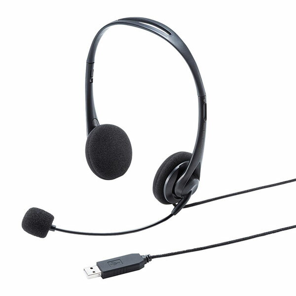 基本性能を押さえたスタンダードサイズの軽量USBヘッドセット。●USBポートに接続するだけの簡単接続です。●幅広く音を拾える無（全）指向性です。●絡みにくく断線にも強いファブリック被覆ケーブルを採用しています。●通気性の良いスポンジのイヤー...