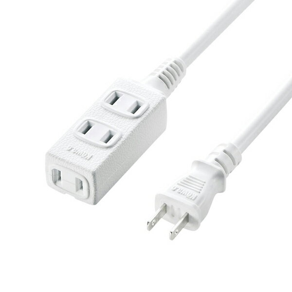 電源コードの延長や分岐に最適な3個口の電源延長コード●耐久性、耐寒性に優れた3個口タイプのスリムな電源延長ケーブルです。ケーブルは耐久性の高い、ソフトVCTケーブル（1.25スケア（SQ））を採用しています。●側面の1個口はアースピン付きプ...