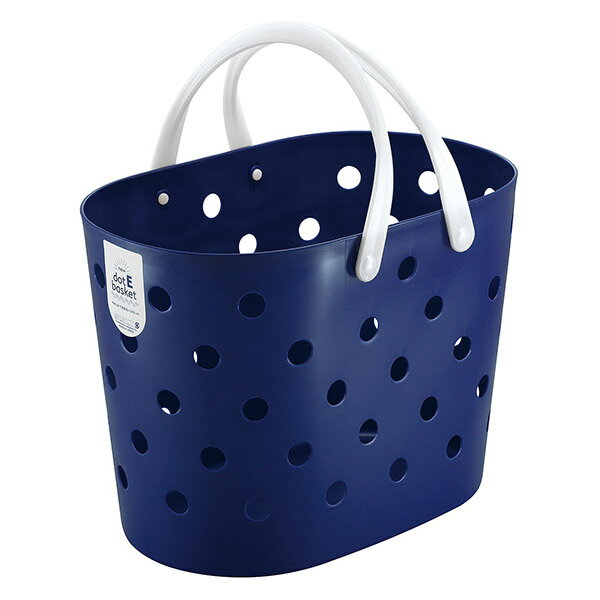 ●丈夫なやわらか素材のかご。持ち手付きで持ち運びに便利。・サイズ（約）幅45.6×奥行29.7×高さ33cm個装サイズ(約) 幅45.6×奥行29.7×高さ33cmポリエチレン製造国：日本