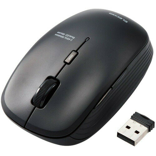エレコム M-BL21DBKBK BlueLEDマウス 無線 5ボタン 抗菌 ブラック●日々のパソコン操作に安心をプラスする抗菌仕様！ネットの閲覧などに便利な「進む」・「戻る」ボタンが付いた5ボタンワイヤレスBlueLEDマウス。●ネットの...