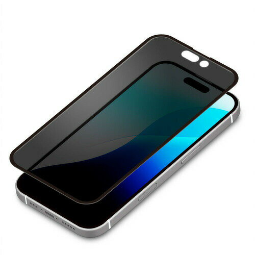 PGA PG-24BGLF03MB iPhone 16 Pro用 液晶全面保護ガラス 角割れ防止PETフレーム Dragontrail [覗き見防止/高光沢] Premium Style発売日：2024年9月20日●ハイブリッド設計角割れを...