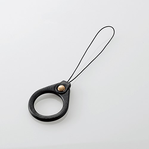 ELECOM（エレコム） P-STF03BK スマートフォン用フィンガーストラップ(ソフトレザー) ブラック●指に装着してスマートフォンの落下を防ぐ、フィンガーストラップです。●手帳型ケースなどと合わせやすいソフトレザータイプです。●耐久性...