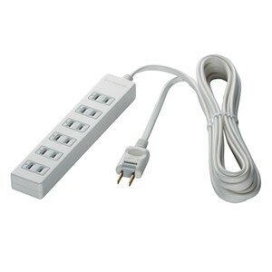 バッファロー BSTAPSG2620WH 2ピン式電源タップ 6個口タイプ 雷サージ防止付 2m ホワイト●2ピン6個口の電源タップ上面に6個口を搭載した2ピンタイプの電源タップです。●落雷による機器の故障を防ぐ雷サージガード付雷サージ吸収...