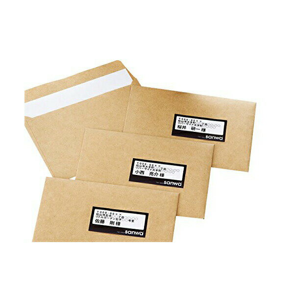 【シートサイズ】:A4(210×297mm)【ラベルサイズ】:66×33.9mm【入り数】:1シート 24面付【入り数】:20枚、480ラベル商品の対応・詳細についてはサンワサプライホームページをご確認下さい◆プリンタを選ばず、マルチに使え...