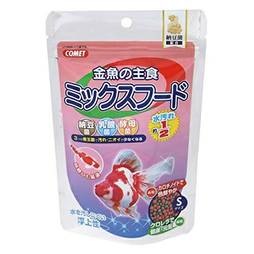 ▼まとめ買いがおすすめ！ 3個セット（限定） ●納豆菌、乳酸菌、酵母菌を配合。3つの善玉菌の力で金魚の腸内細菌のバランスを整え、水の汚れや嫌なニオイを減らします。金魚の色を鮮やかにする色揚げ粒と消化に優しいクロレラ配合の粒の2種類をミックス...