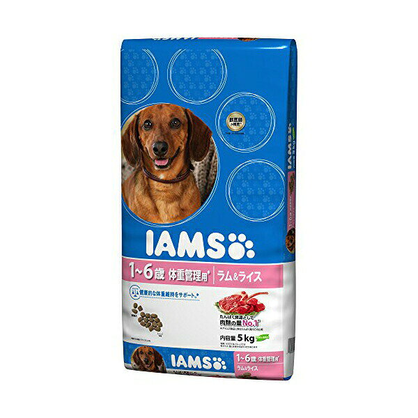 ●本体サイズ (幅X奥行X高さ) :55×6×30.5cm●本体重量:5.1kg●原産国:タイ・ブランド：アイムス (IAMS)●体重が気になる成犬のための低脂肪設計。ワンちゃんが大好きなラム・ライスを使用。直射日光の当たらない、湿気の少な...