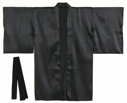 ●商品サイズ（単位mm):1360×1100mm、ハチマキ45×1700mm●生産国:ベトナムソフトサテンロングハッピの袖付が登場