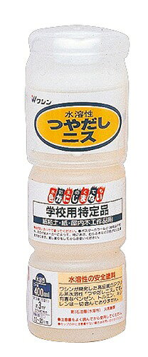 ●商品サイズ（単位mm):0●重量（g）:433g●包装サイズ:65x65x185mmより塗りやすく、被膜は強力になりました！無色透明で美しいつやが出ます。うすめる時は、水溶性ニス専用のうすめ液をお使いください。水彩えのぐ、ポスターカラーな...
