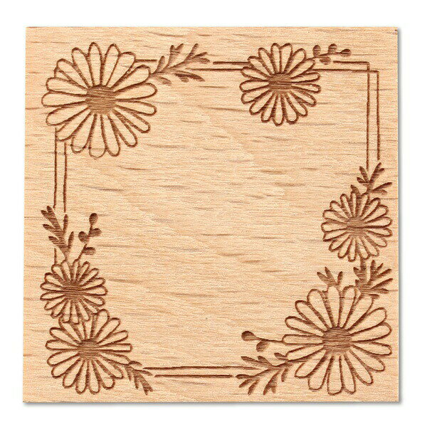 ▼まとめ買いがおすすめ！ 2個セット（特売） 3個セット（人気） 5個セット（爆安） 10個セット（人気） カレンダーやノートのアクセントに！四隅に花咲く、上品なフレームスタンプ！マーガレットを角にあしらった華やかなデザインの木製フレームス...