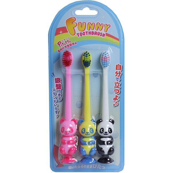 ▼まとめ買いがおすすめ！ 2個セット（格安） 5個セット（お得） 10個セット（お得） かわいい歯ブラシで磨けばブラッシングタイムが楽しみに♪●吸盤付きで洗面台等にスタンディングOK！磨き終わったらそのまま立たせて置ける。●ラバー加工で滑り...