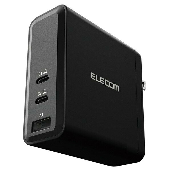 USB Power Delivery EPR対応で140W出力のノートPC向けACアダプター。USB Type-Cポート×2とUSB-Aポート×1の3ポート搭載で、複数デバイスの同時充電に対応。【特徴】●GaN II Plus（窒化ガリウム...