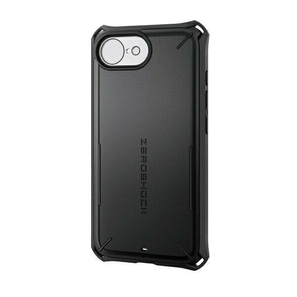 カメラレンズカバーを搭載した、iPhone 16e/17e用の衝撃吸収ケース。【特徴】●四つ角にダンパーを設置し、効率的に衝撃を吸収する●ソフト素材と特殊熱可塑性エラストマーをハード素材で包み込むトリプルストラクチャー設計●背面と側面がケー...